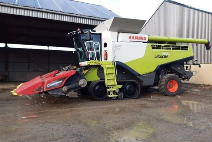 Claas Lexion 760 Terratrac : une batteuse sur chenilles pour le maïs