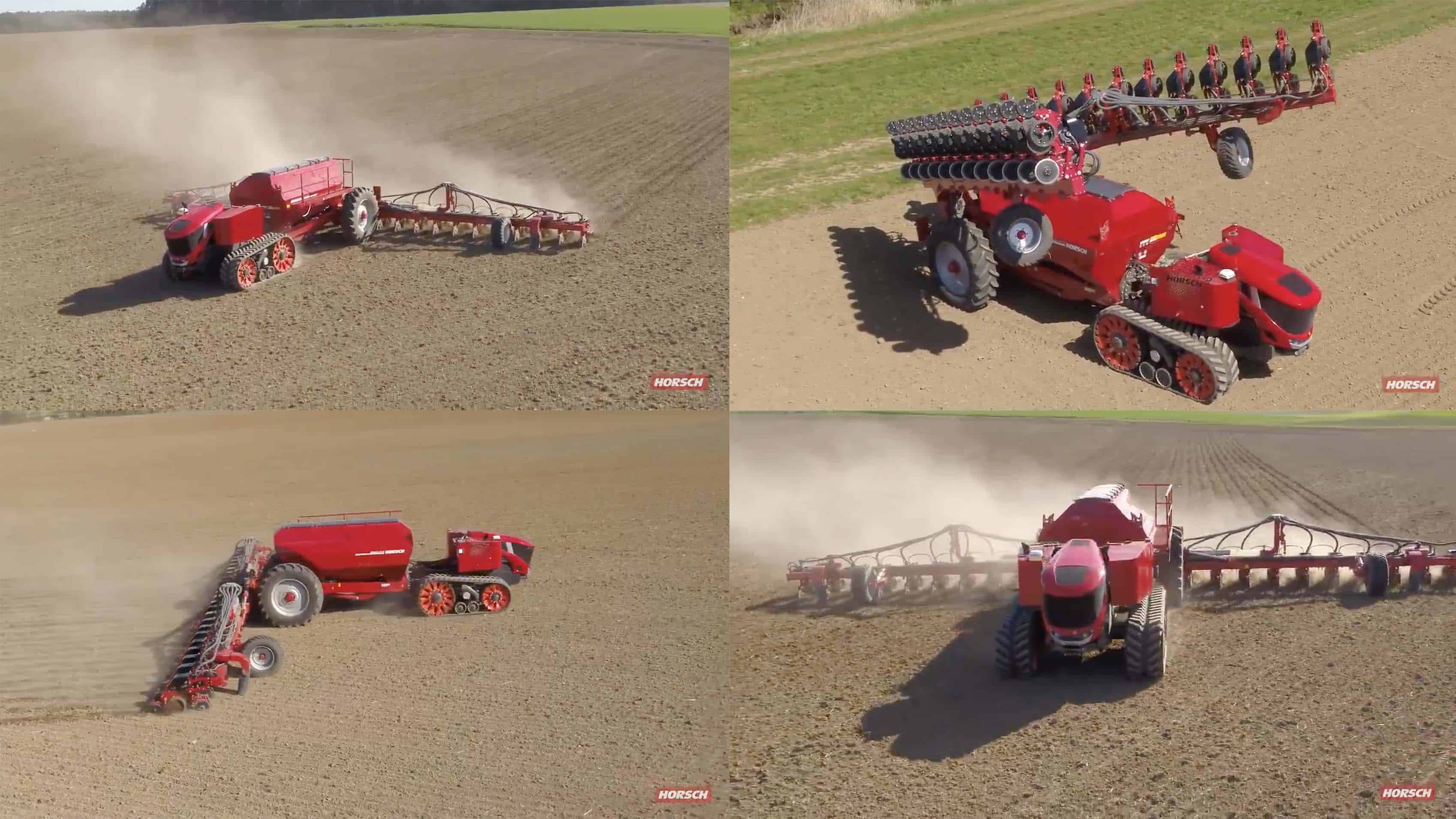 Robot Horsch, un chantier de semis autonome sur twitter - Entraid