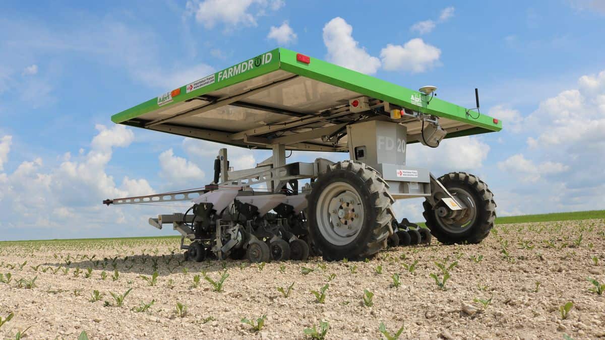 Caractéristiques robot FarmDroid FD20: capacité, fiche technique et prix