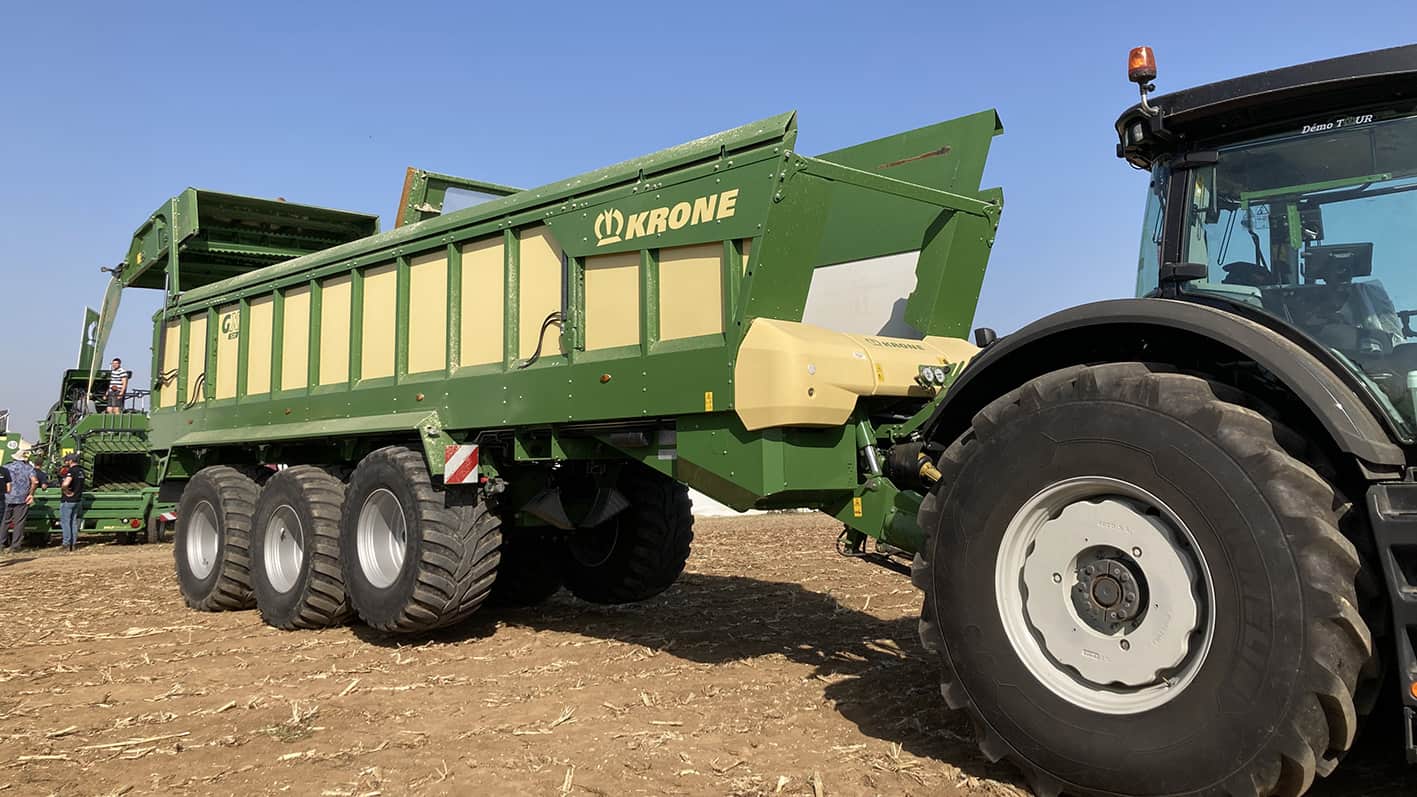 Remorques Krone GX 440 et 520 à fond tirant: optimiser la charge utile