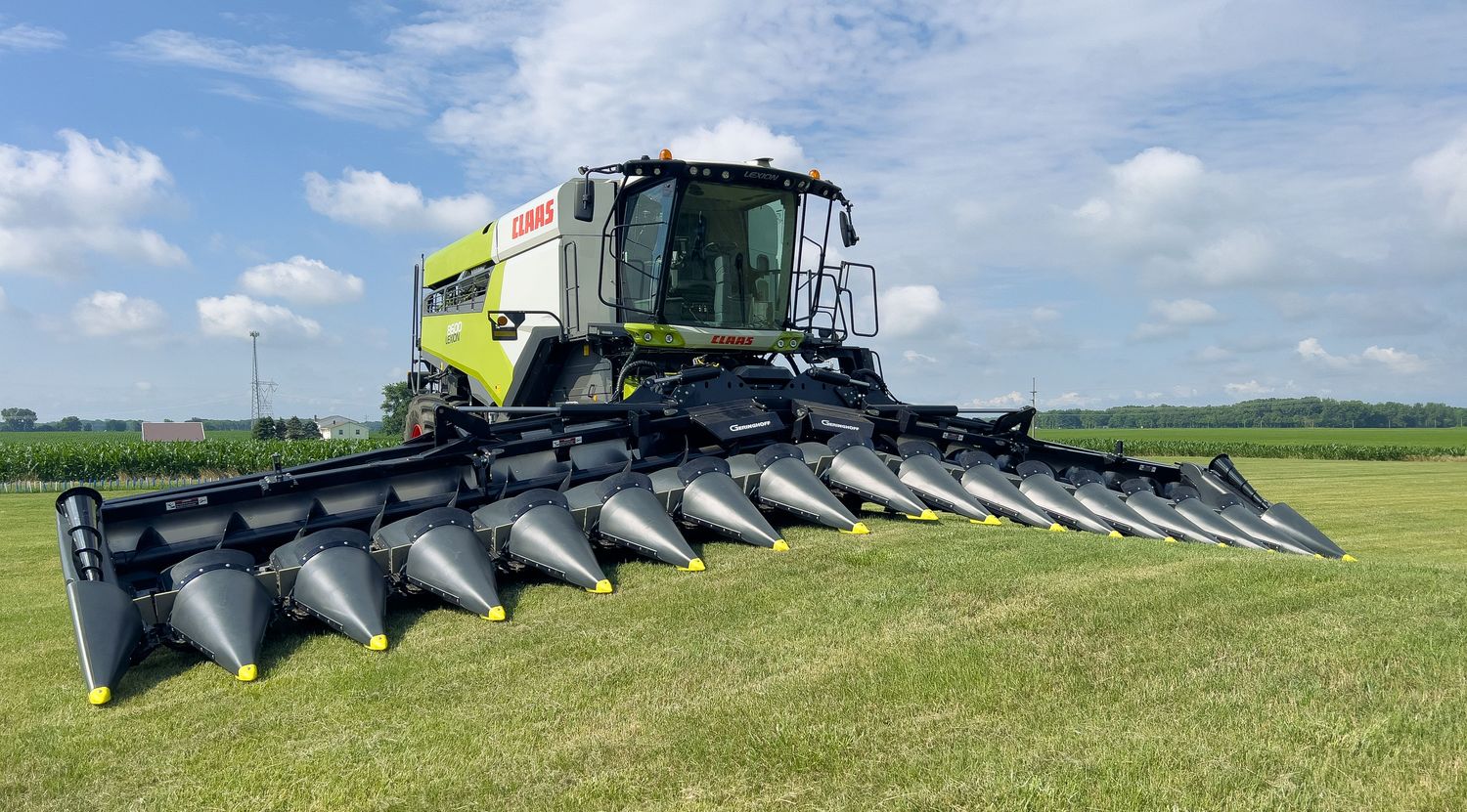 Geringhoff dévoile un cueilleur articulé 16 rangs à Agritechnica