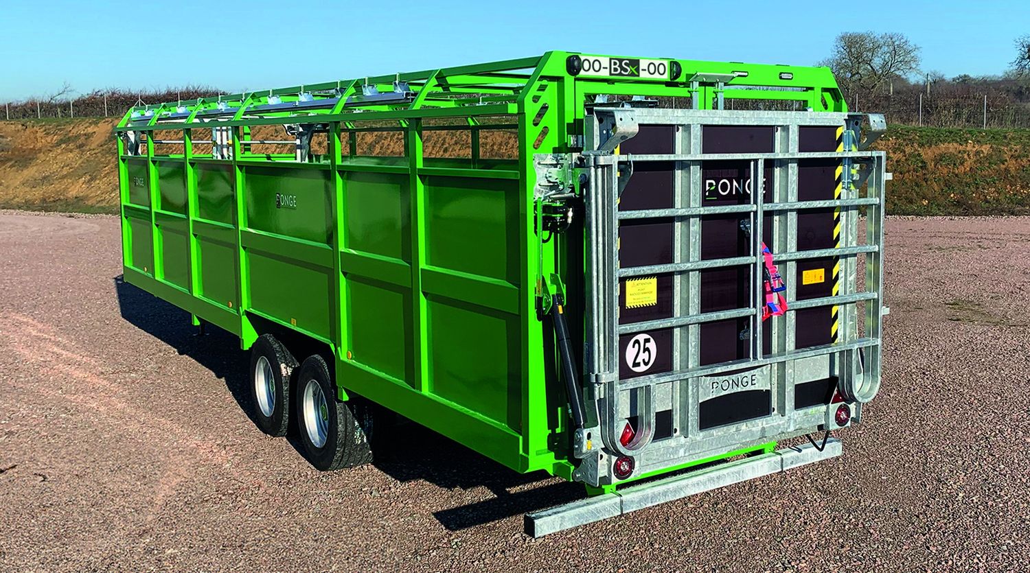 Portes et pont radiocommandés sur les bétaillères Ponge