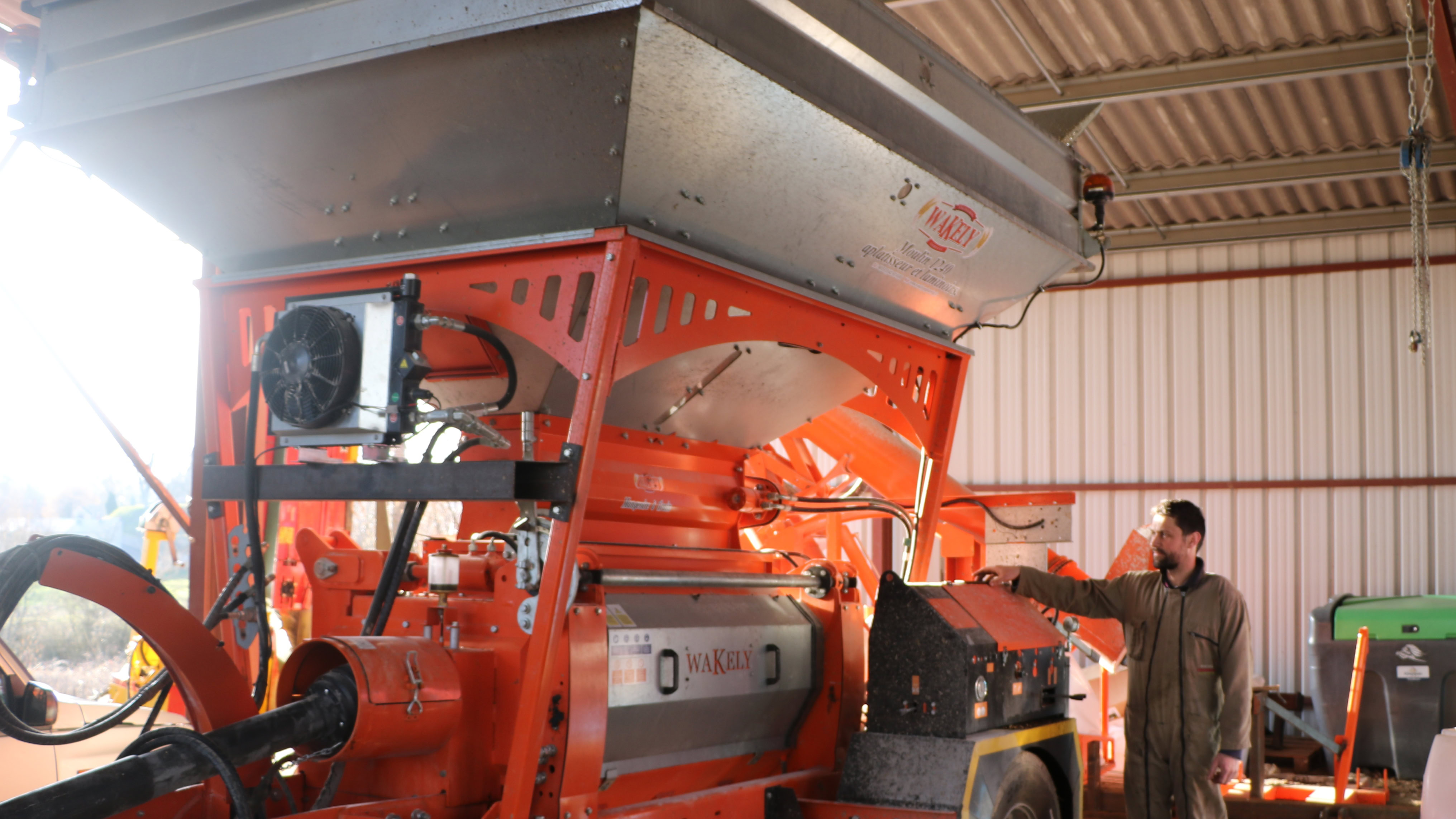 Un aplatisseur-boudineuse pour les céréales