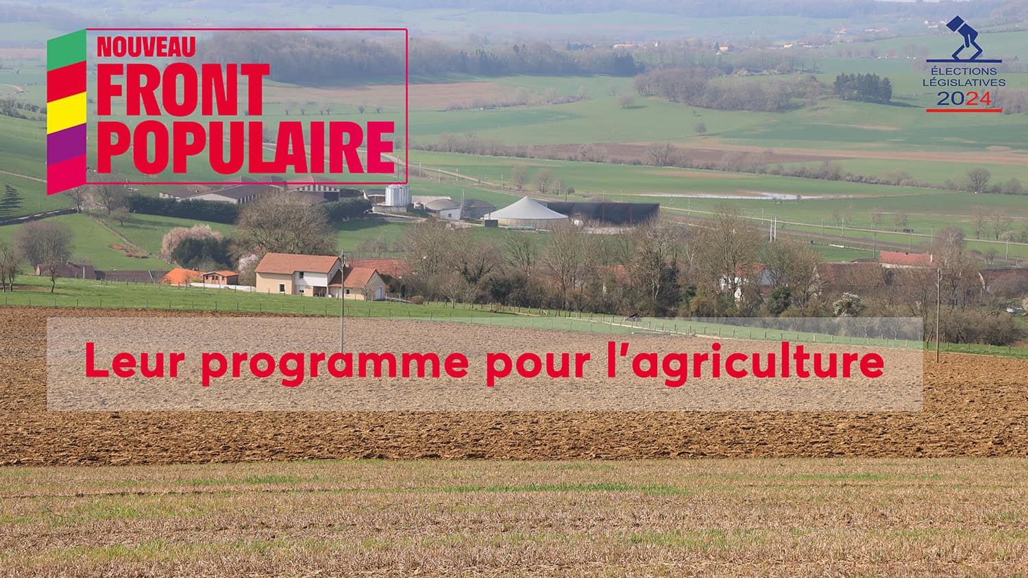 Législatives 2024 : le programme du Nouveau Front Populaire