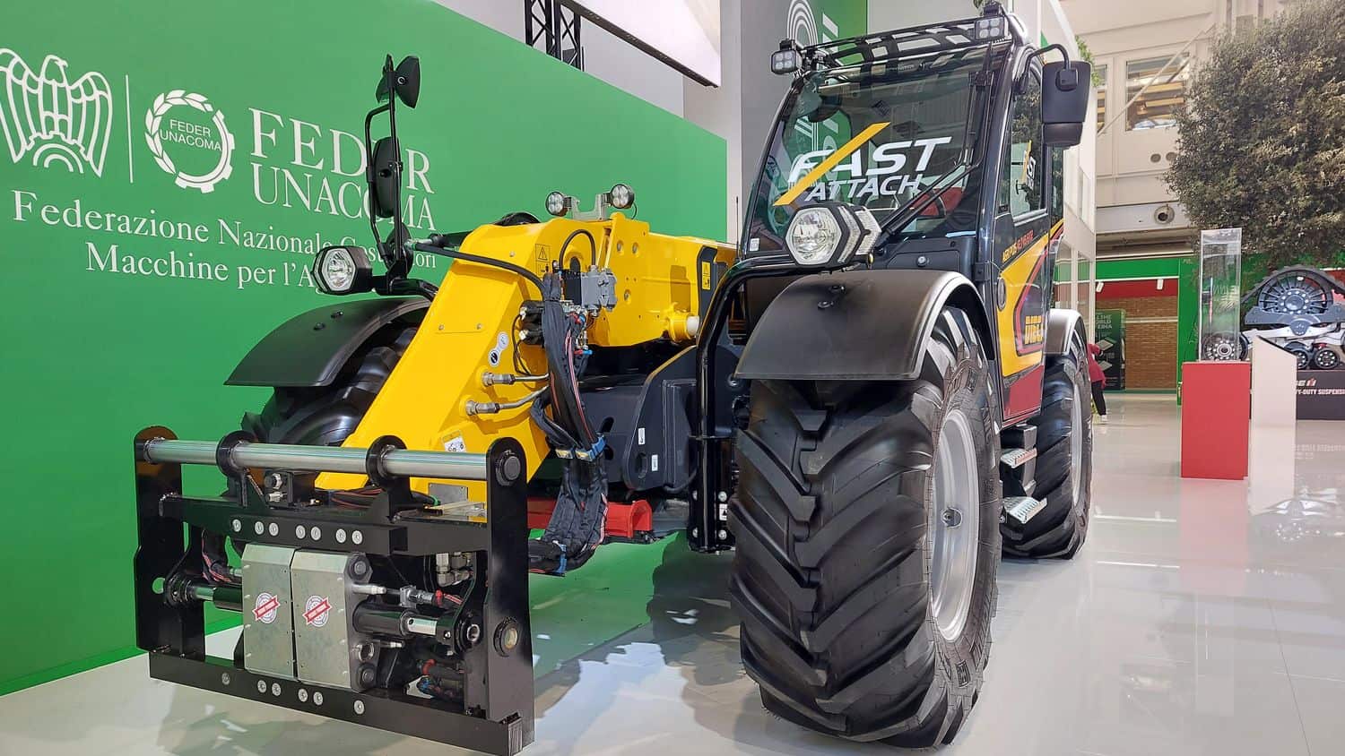 Dieci Fast Attach : une seule étape pour connecter l'outil au télesco